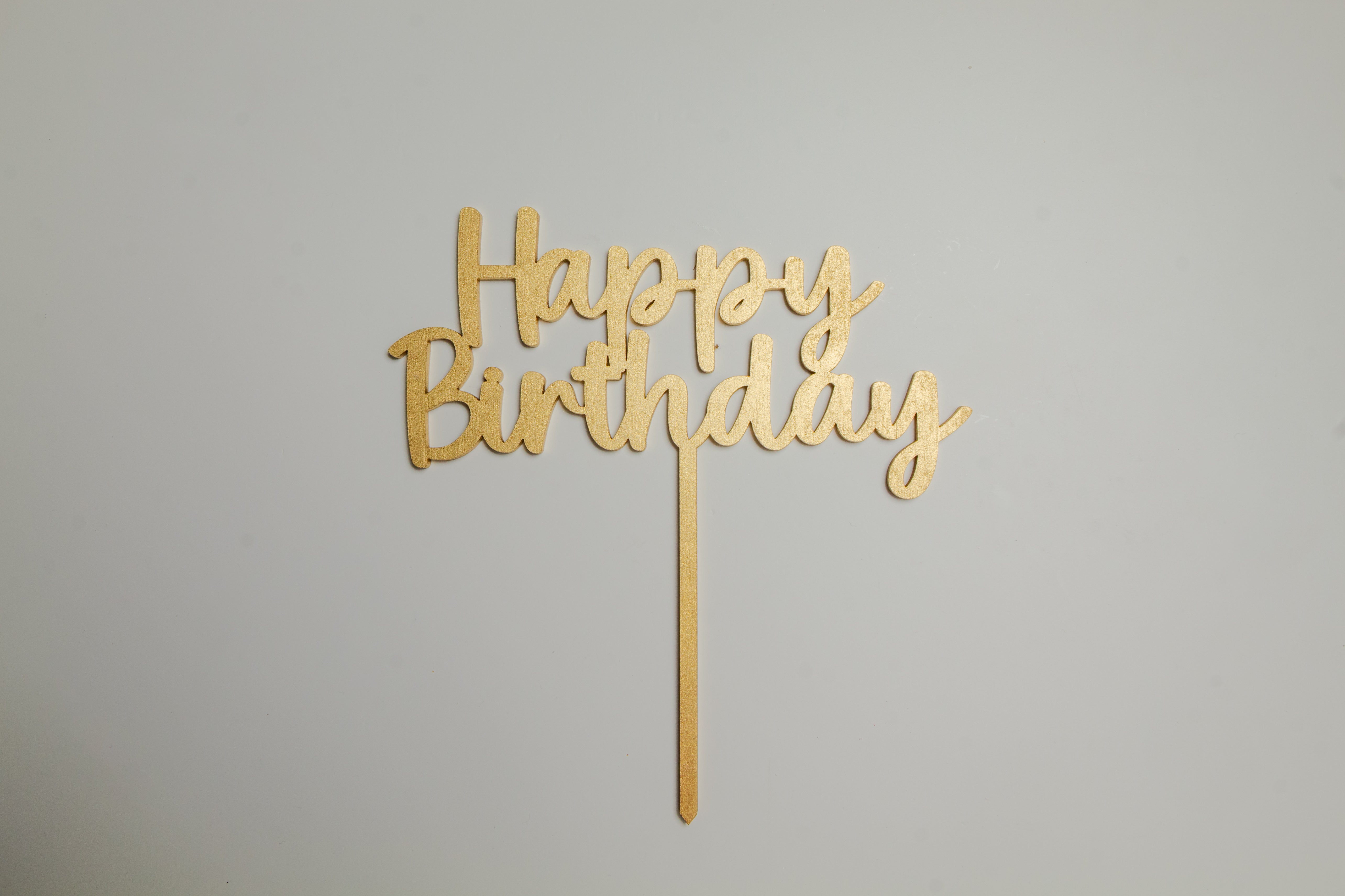 Letrero “Happy Birthday” – Hojamiel